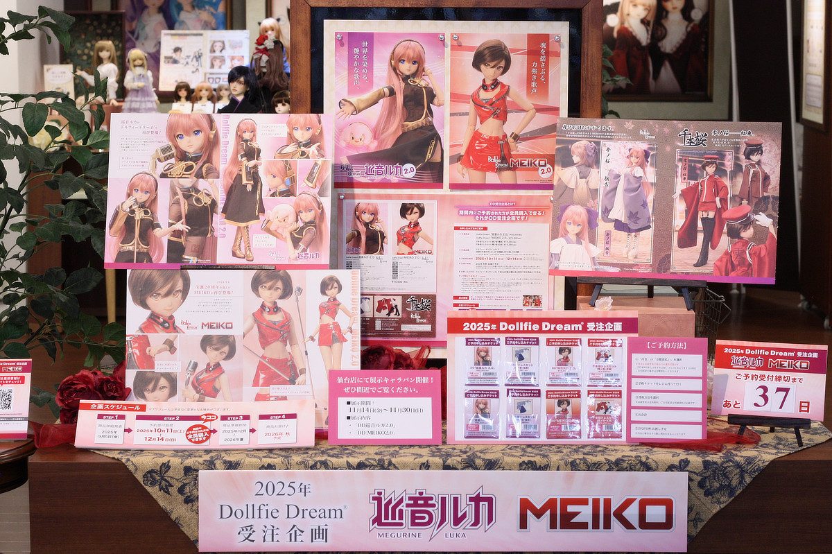 DD受注企画「DD 巡音ルカ 2.0」＆「DD MEIKO 2.0」受注受付中です！ | 天使のすみか・仙台店 店舗ブログ | ボークス